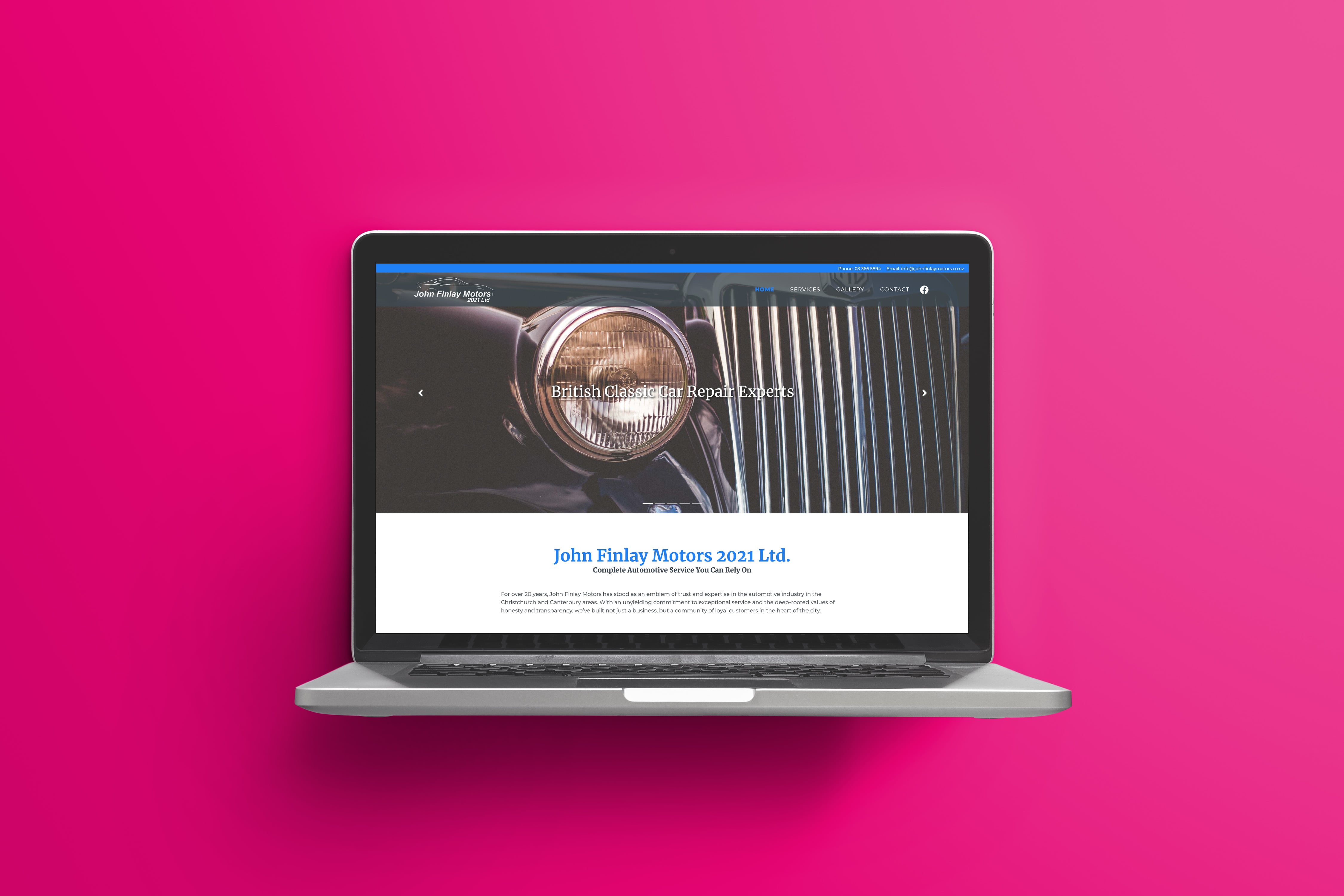 John Finlay Motors - Website - Pinnacle&Co. Ltd.